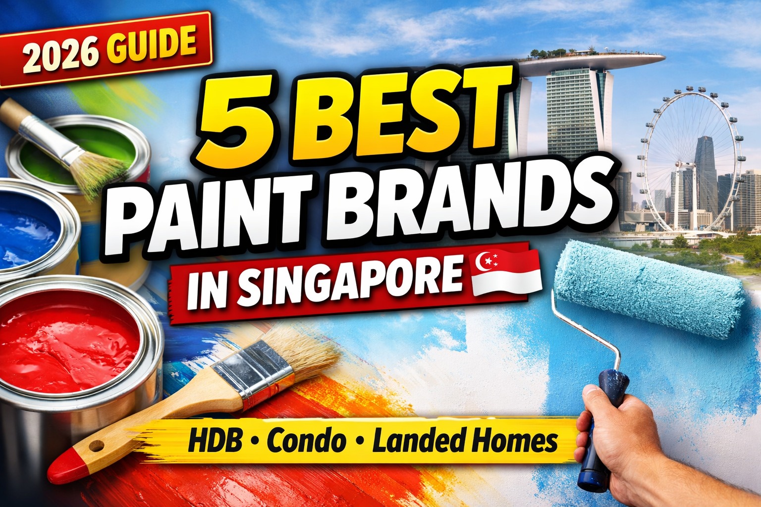 Best Paint Brands in Singapore (2026) for HDB, Condo & Homes